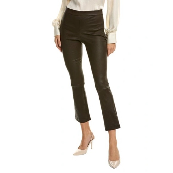 Theory | Pants & Jumpsuits | Theory Urban Leather Slim Kick Pants In ...